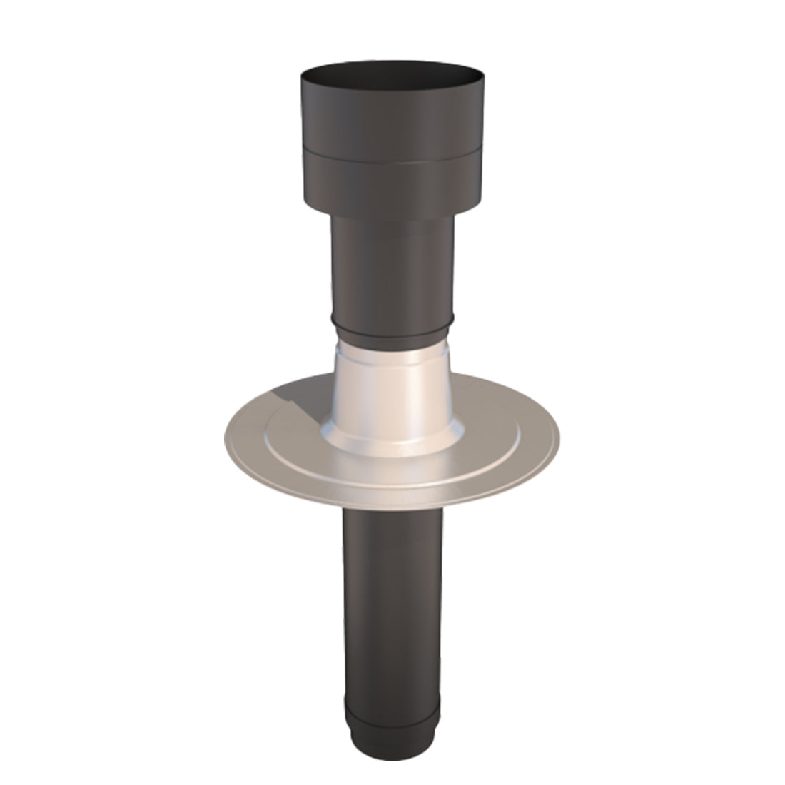 Ubbink Flat Roof Vent -OFT 5 ASPHALT 180mm c/w Metal Flashing – Quiet-Vent